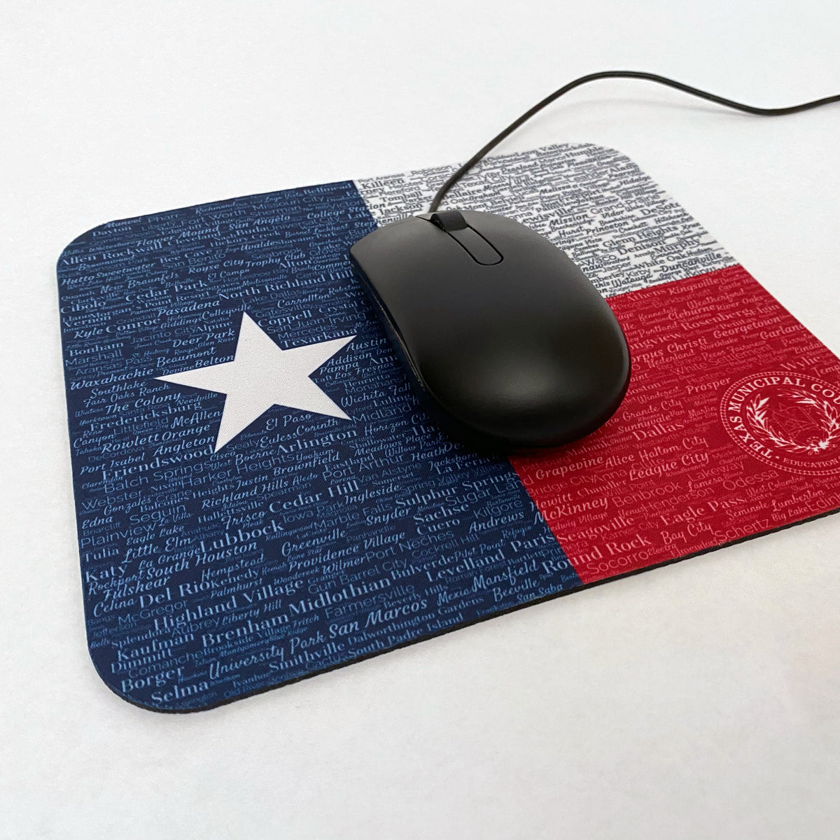 "Texas Cities" Mousepad with Antimicrobial Protection – TMCEC