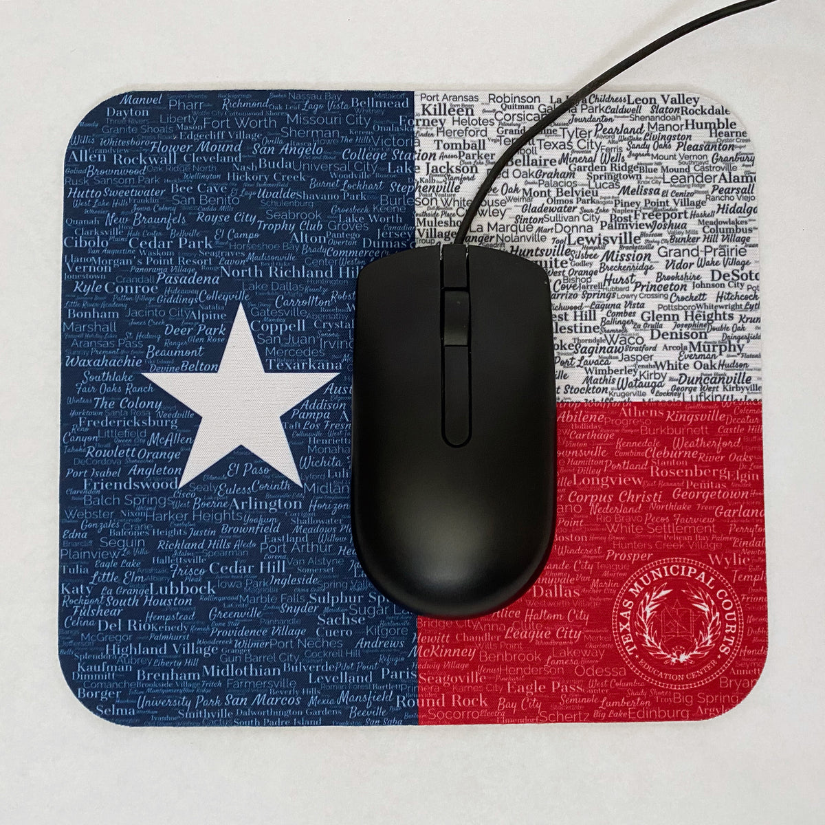 "Texas Cities" Mousepad with Antimicrobial Protection – TMCEC